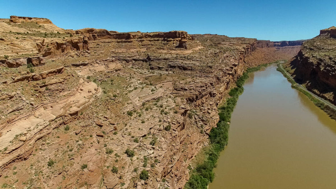 Video and photos: Colorado River drone footage near Moab - The Water Desk