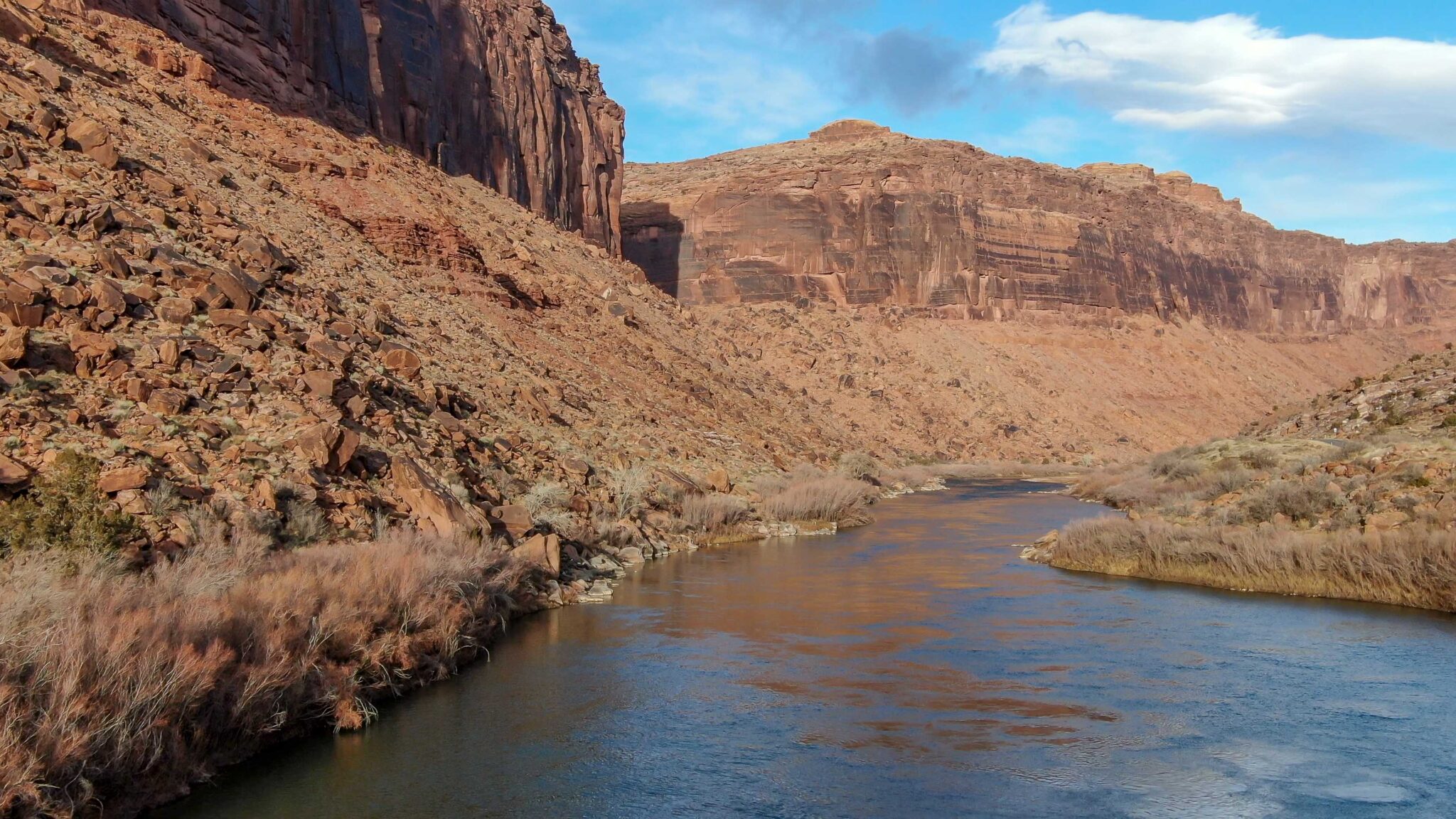 Drone videos and photos: Colorado River along Utah State Route 128 near ...